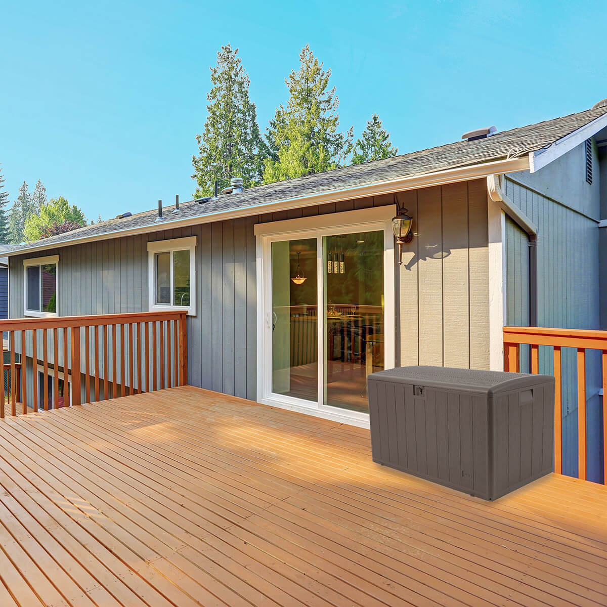 PDG 105 Gallon Outdoor Deck Box | Crown Spas & Pools